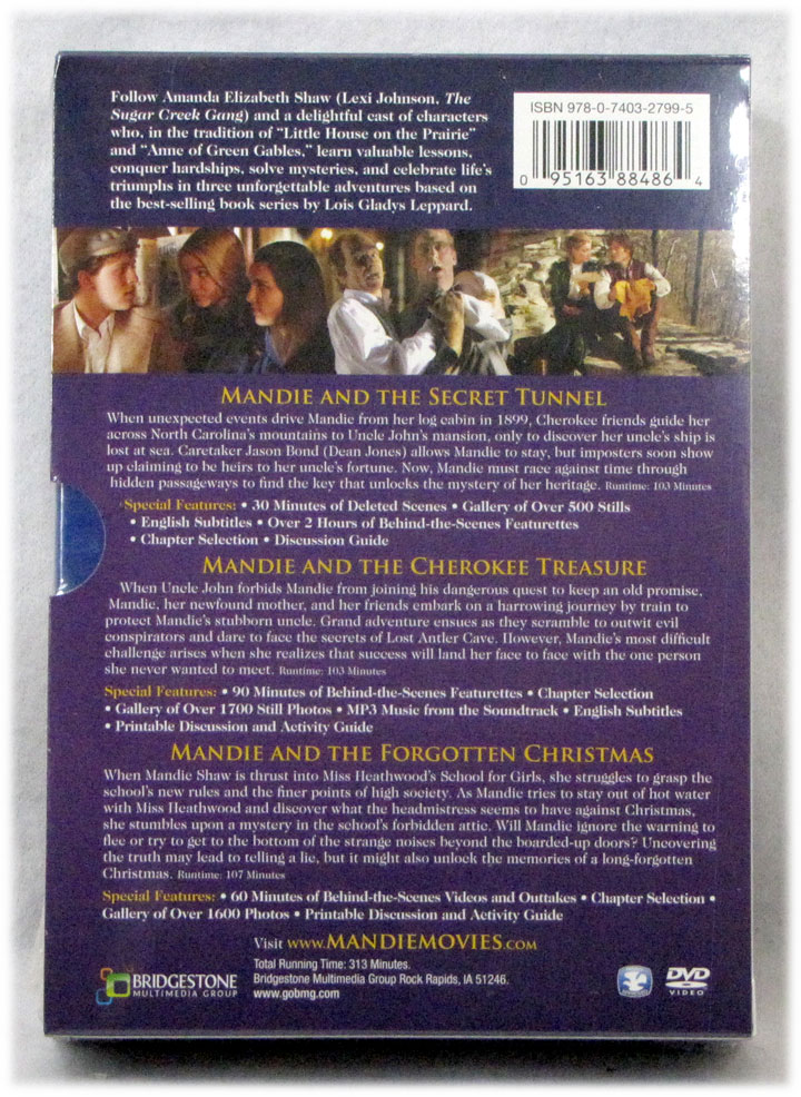 NEW The Mandie Trilogy DVD and Secret Tunnel Cherokee Treasure ...